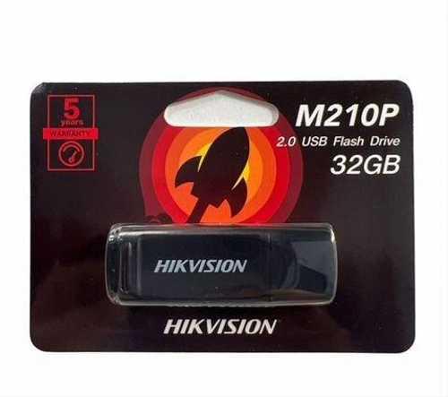 Флешка 32Gb USB 2.0, Hikvision M210P, черный