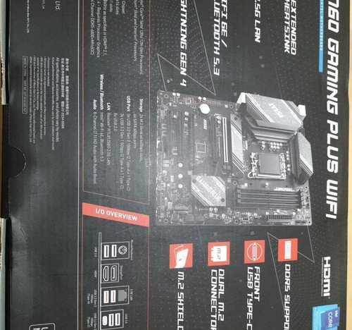 Материнская плата MSI B760 gaming plus wifi