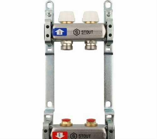 Коллектор отопления 2 вых