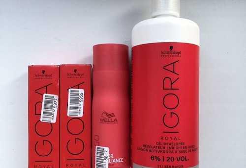 Краска для волос igora royal 7.0 + оксид 6%