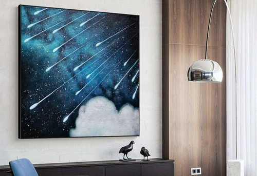 Новая картина маслом метеоритный дождь