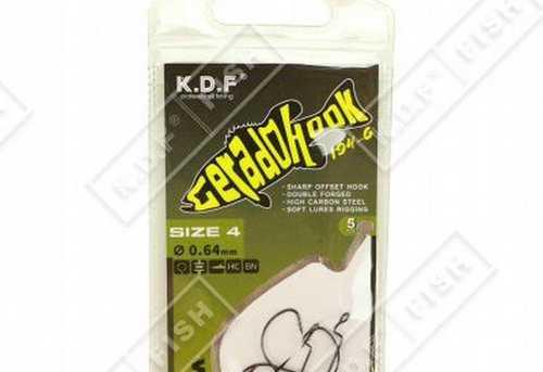 Крючки офсетные форелевые KDF Gerado Hook №4