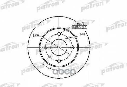 Диск тормозной передн nissan: almera I 95-00, A