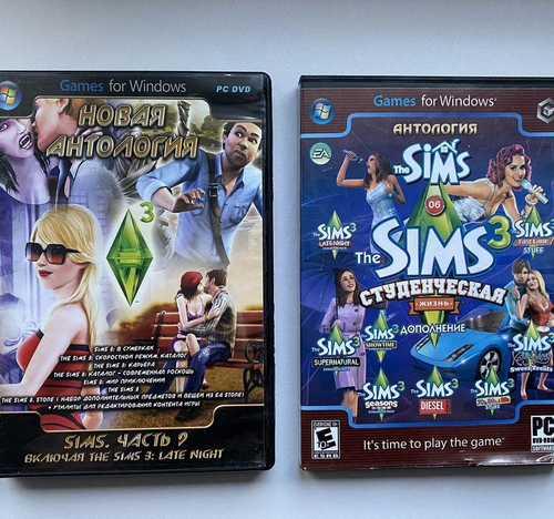 PC DVD-диски игры Sims 3 дополнение