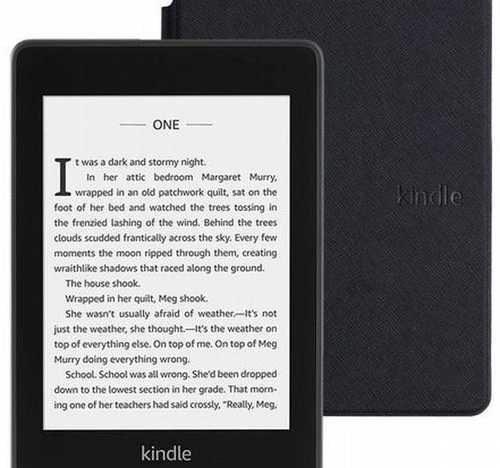 Amazon Kindle Paperwhite Kids 2021 Gen.11 8Gb   оригинальная обложка черного цвета Чёрный