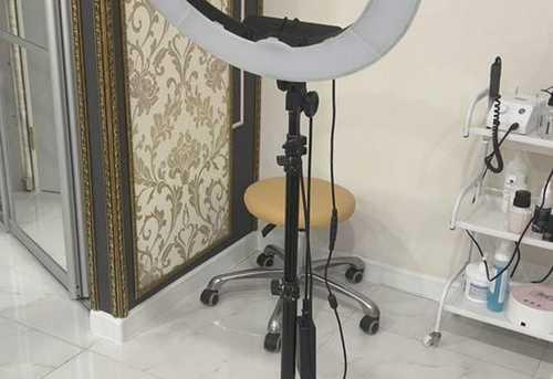 Кольцевая лампа со штативом бу 48 см