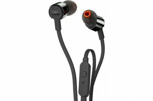 Вакуумные Наушники c гарнитурой JBL t-110 (чёрный)