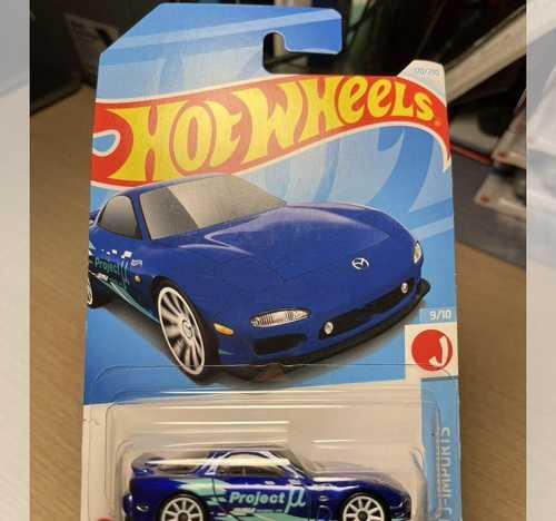 Hot Wheels 95 Mazda RX-7 (темно синий)