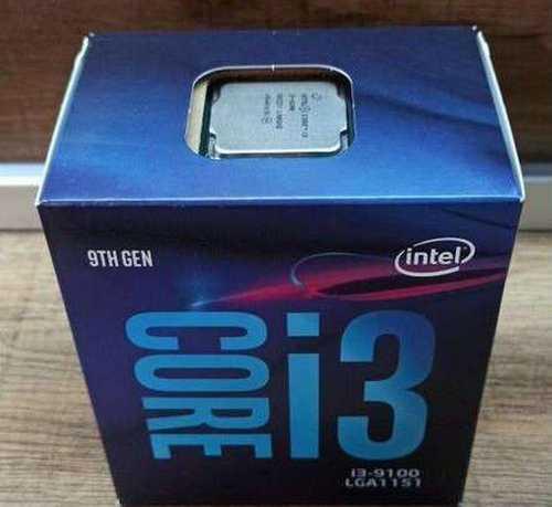 Процессор intel core i3 9100 box новый