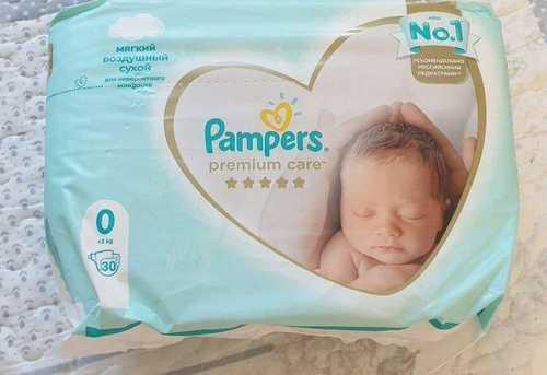 Pampers premium care размер 0