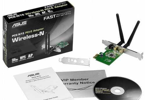 Сетевой адаптер WiFi asus PCE-N15 PCI Express