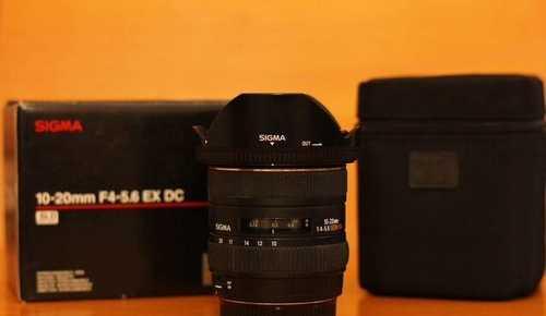 Sigma 10-20mm F4-5.6 EX Canon