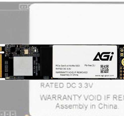 SSD накопитель AGI AI298 AGI512gimai298 512гб, M.2 2280, PCIe 3.0 x4, NVMe, M.2 AGI512gimai298