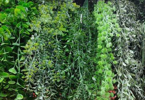 Ампельные искусственные растения, лианы, плющи