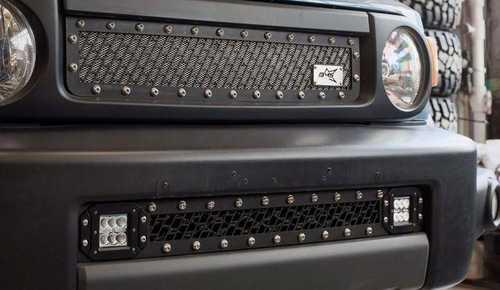 Решетка BMS RS доп свет в бампер Toyota FJ Cruiser