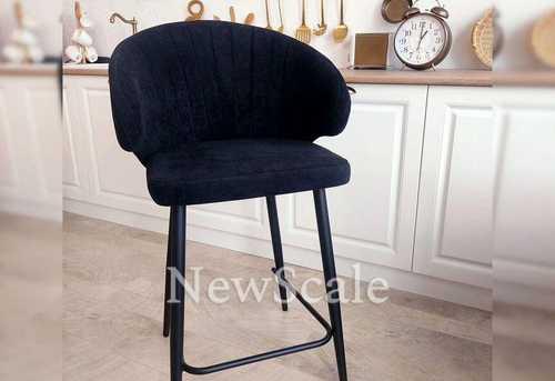 Барный классический мягкий стул с подлокотниками