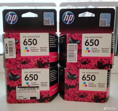 Картридж HP 650 цветной