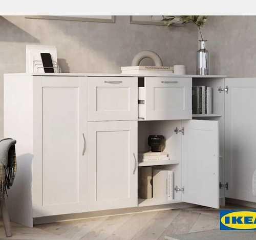 Шкаф тумба буфет IKEA Бримнэс (Сириус) белый новый