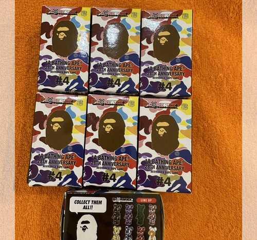 Коллекционная игрушка bearbrick X bape #4