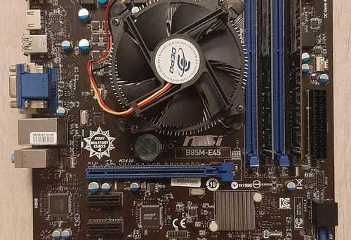 Материнская плата MSI 1150+Pentium G3240+6GB озу