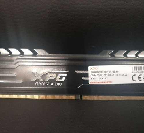 Озу adata XPG gammix D10 16gb DDR4