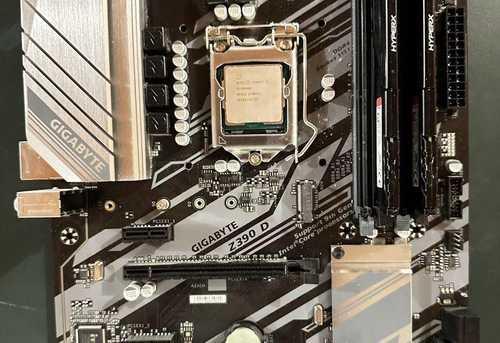 Комплект 9600K + Z390 D + 16 гб RAM + кулер