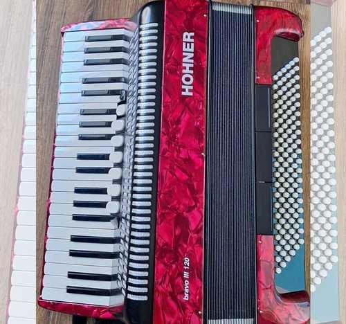 Аккордеон полный 4/4 hohner bravo lll 120