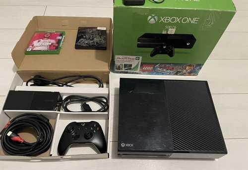 Xbox One 500gb полный комплект торг