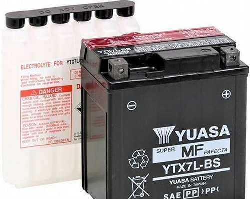 Гелевый AGM аккумулятор Yuasa ytx7l-BS на скутер