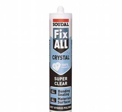 Клей-герметик Soudal кристалл Fix-all
