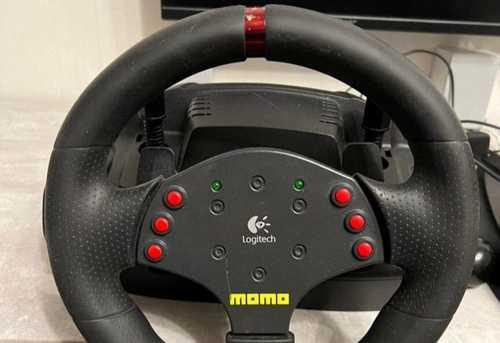 Игровой руль Logitech momo racing 900 градусов