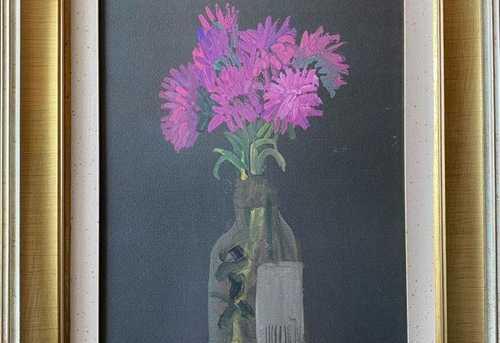 Сотников И.Ю.(1961-2015)"Хризантемы в бутылке"