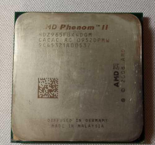 Процессор amd phenom ll x4 965BE