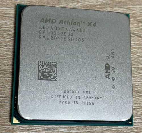 Процессор AMD athlon(tm) X4 740 Quad core