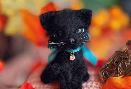 Магический Черный Кот Игрушка ручной работы