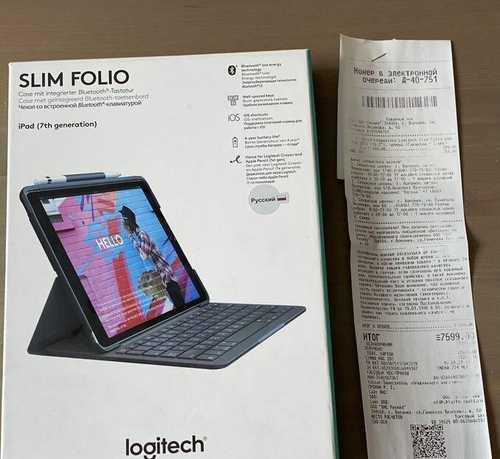 Logitech Slim Folio iPad 10.2 (7-го поколения)