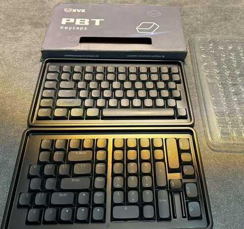 Низкопрофильные pbt кейкапы xvx