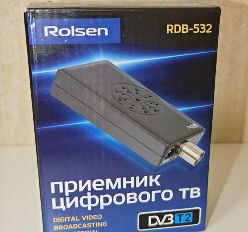 Приёмник цифрового тв DVB T2 Rolsen RDB-532