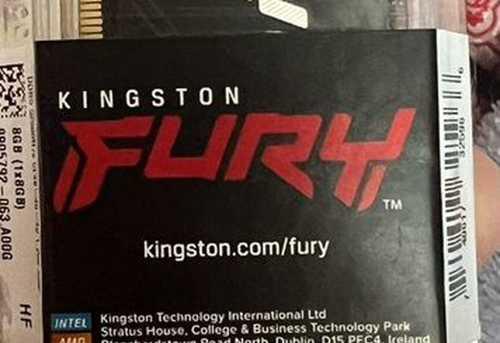 Оперативная память Kingston fury Beast 8gb 5200
