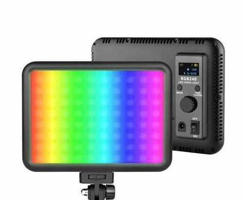 Яркий цветной RGB видеосвет