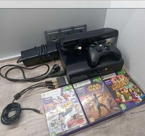 Xbox 360 + Kinekt + игры