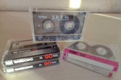 Аудиокассеты Samsung 90sqc, Konica XR, Wagdoms SL9