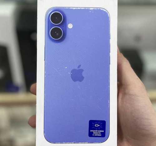 Смартфон Apple iPhone 16 Plus 128GB Ультрамарин (Ultramarine) nano SIM   eSIM