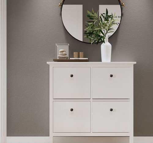 Тумба для обуви Кымор Hemnes IKEA, 106см, белая