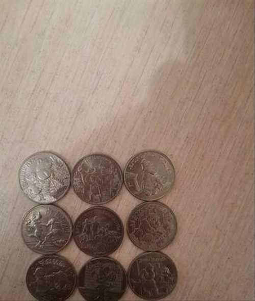Коллекция 25 рублёвых монет