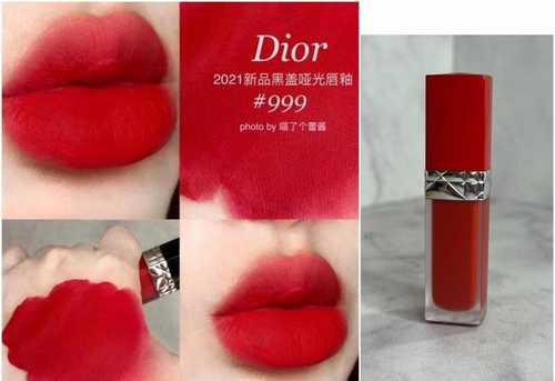 Помада жидкая матовая Dior 999 красный