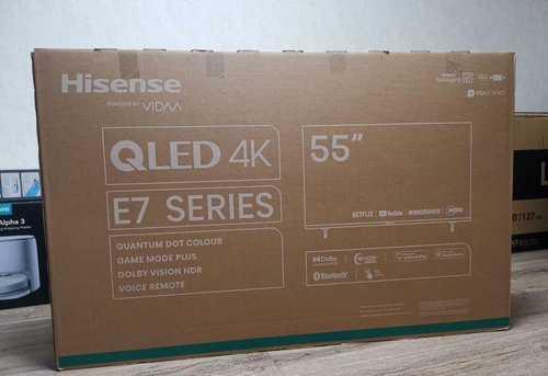 Телевизор Hisense 55E7KQ qled 140см SMART. Новый