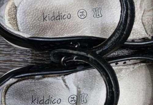 Туфли для девочки 34 размер чёрные kiddico