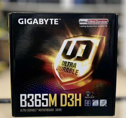 Материнская плата gigabyte B365M D3H новая