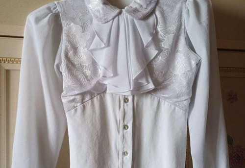 Белая блузка школьная